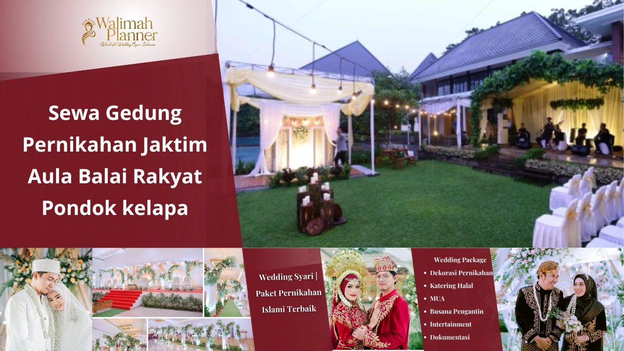 Sewa Gedung Pernikahan Aula Balai Rakyat Pondok Kelapa + Paket ...